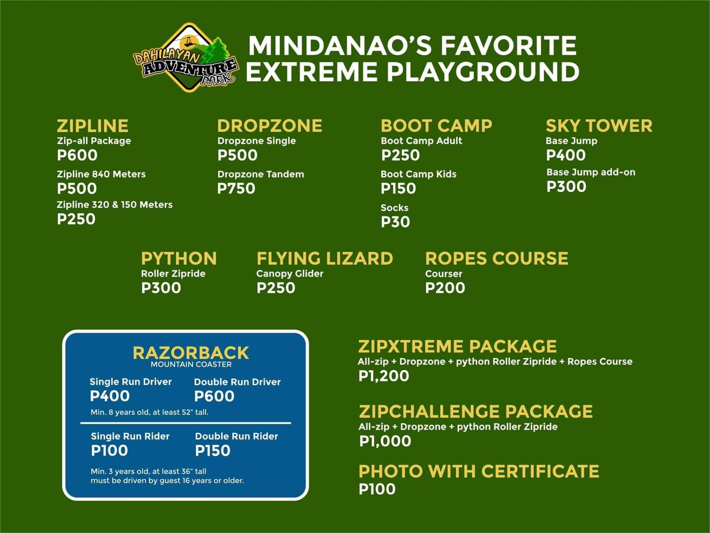 Dahilayan Adventure Park: Bukidnon’s Heart-Stopping Attraction - VisMin.ph