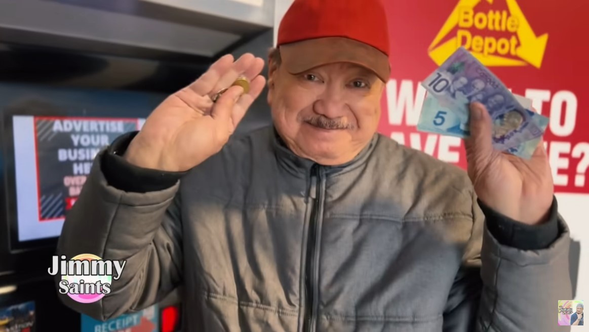 Jimmy Santos earns money in Canada just by selling recyclables