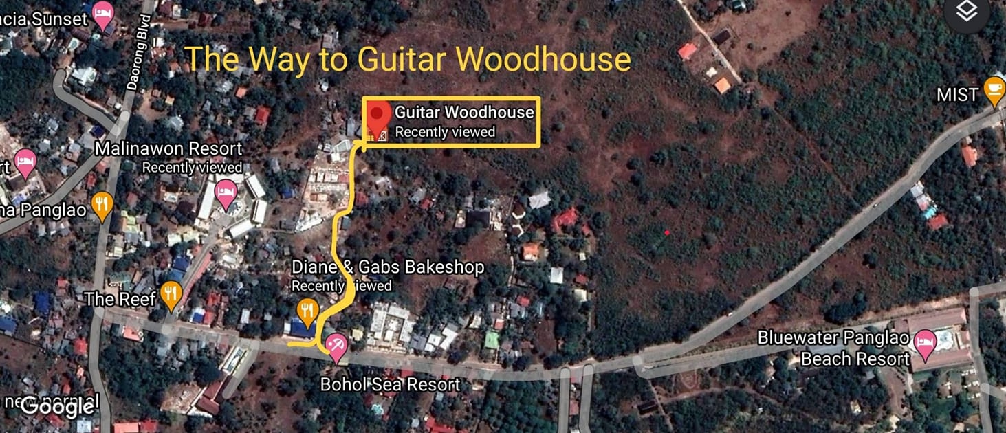 Boholano Pride: The Guitar-Shaped RestoBar — Guitarwoodhouse Panglao!