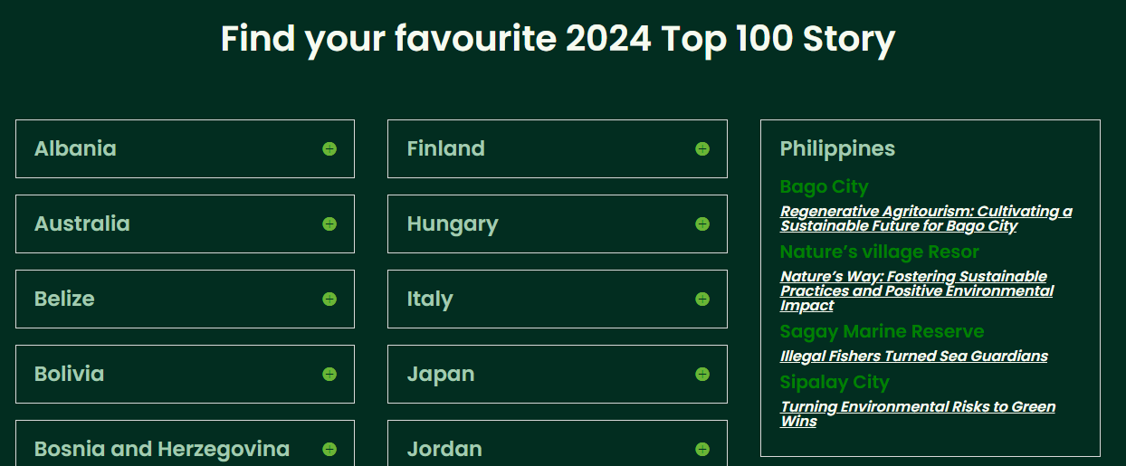 Four Places In Negros Occidental Were Named 2024 Green Destinations Top 100 Stories!